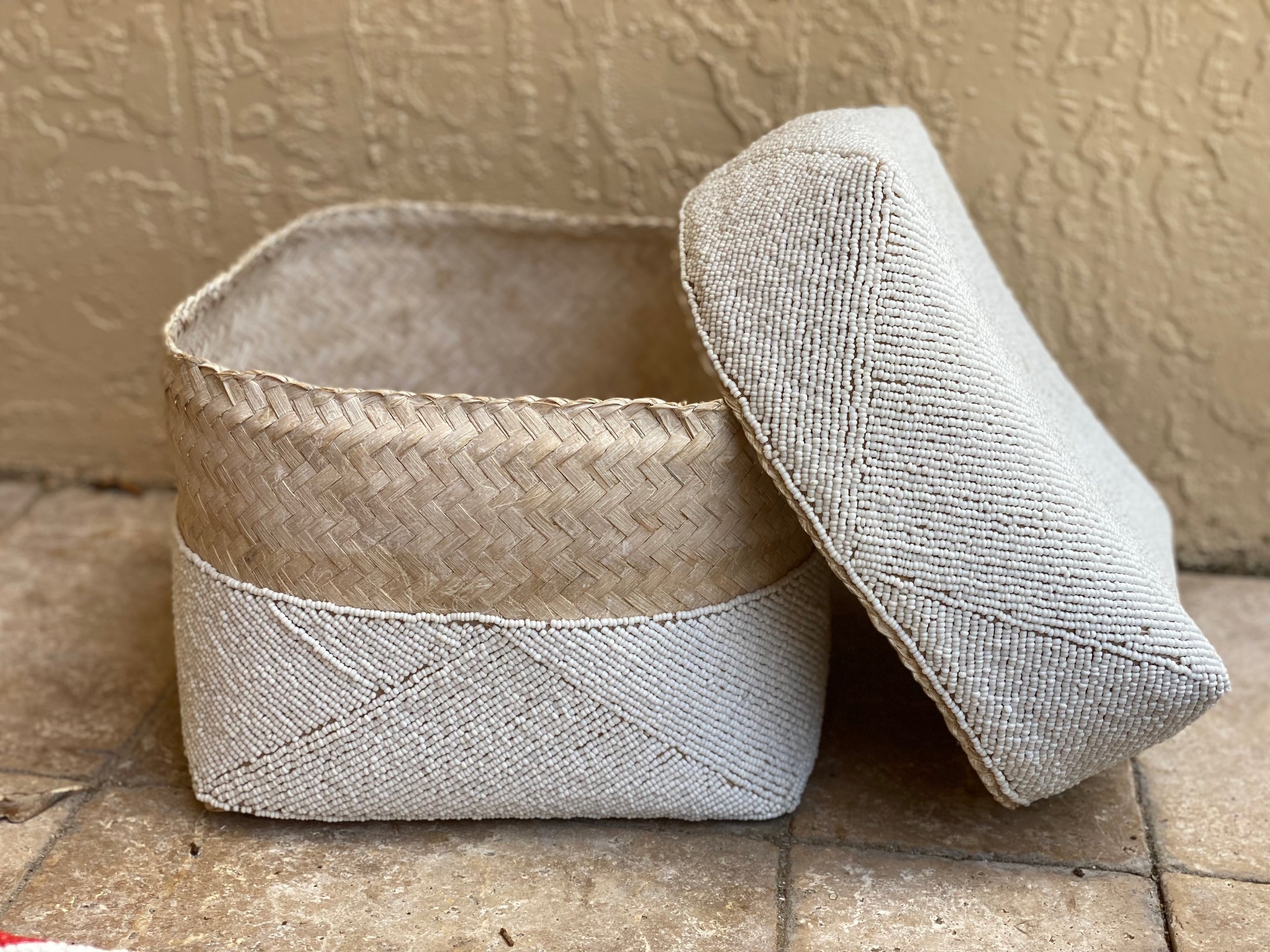 Hand Beaded and Hand Woven Traditional Storage/Decor Boxes (small and ...